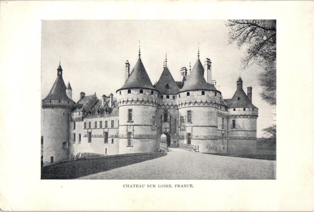 Chateau Sur Loire France 1901 Original Print AD8-H7 - Etsy