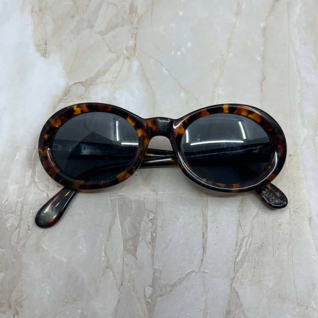 Retro Albert Nipon Round Tortoise Shell Sunglasses Eyeglasses Frames ...