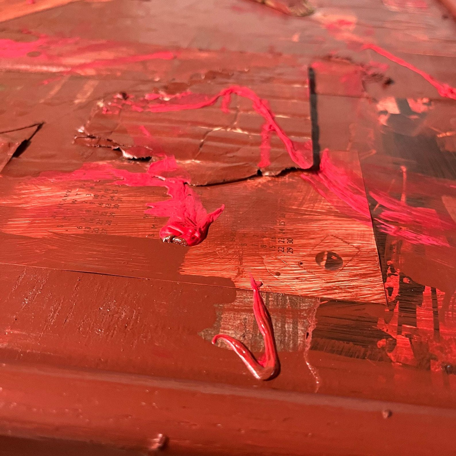 Original Framed Mixed Media Abstract Art Collage Assemblage 27x36 ...