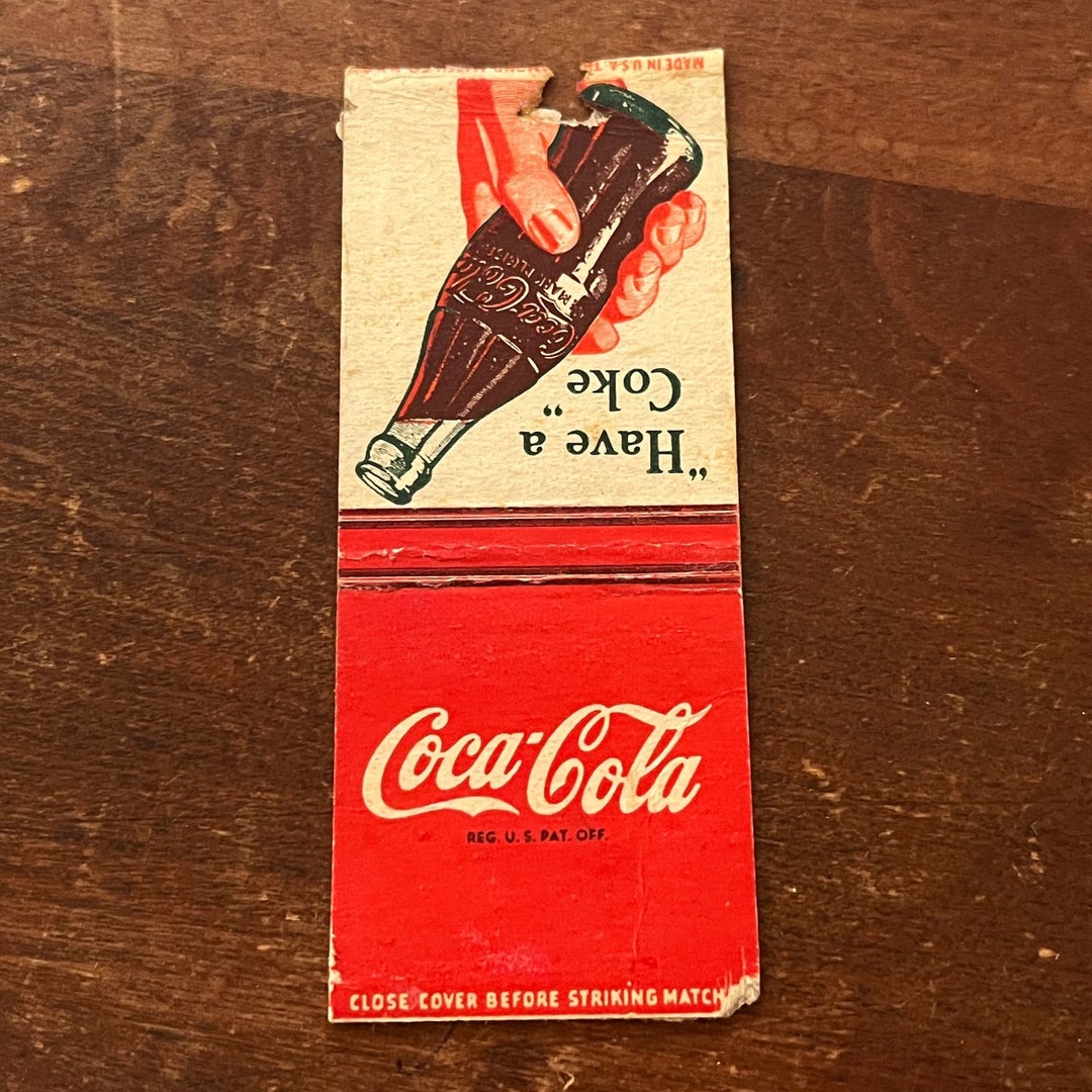 C1950 Coca Cola "have a Coke" Advertising Matchbook Cover SA9-M11 - Etsy
