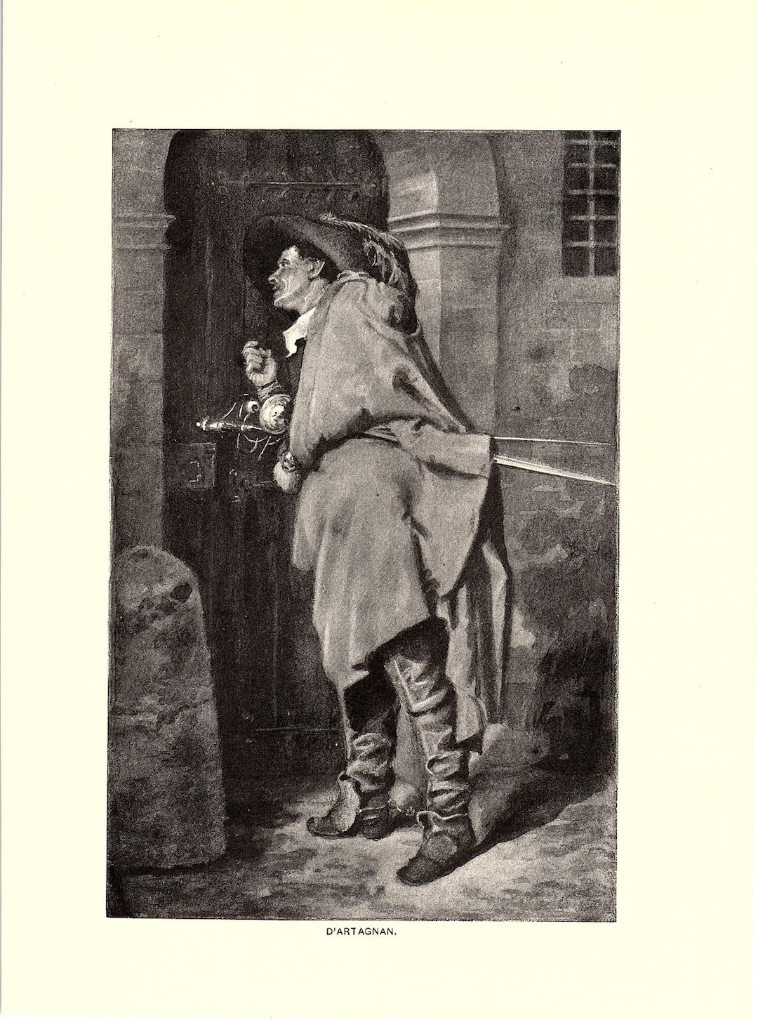 D'artagnan the Three Musketeers Lithograph Art Print 9x11 V6 - Etsy