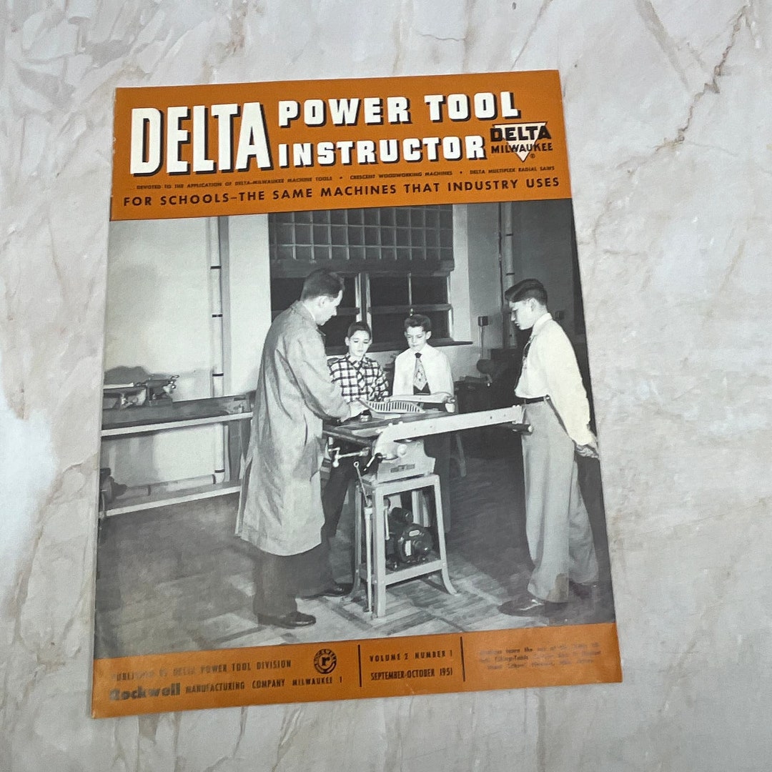 1951 Sep/oct the Delta Power Tool Instructor Newsletter Rockwell TI9-P3 ...