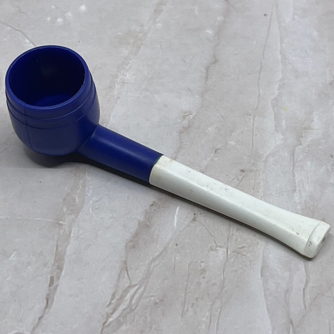 1950’s Blue and White Toy Celluloid Bubble Pipe for Blowing Bubbles SB8 ...