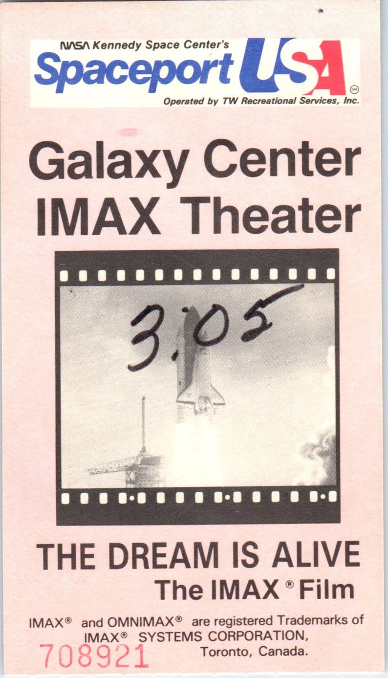 1986 Nasa Kennedy Space Center Spaceport Galaxy Center Imax Theater ...