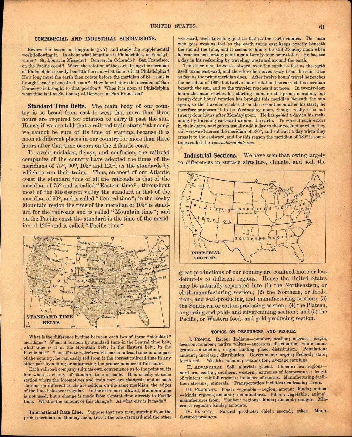 Northeast USA Connecticut New Hampshire Massachusetts Maine 1901 Map ...