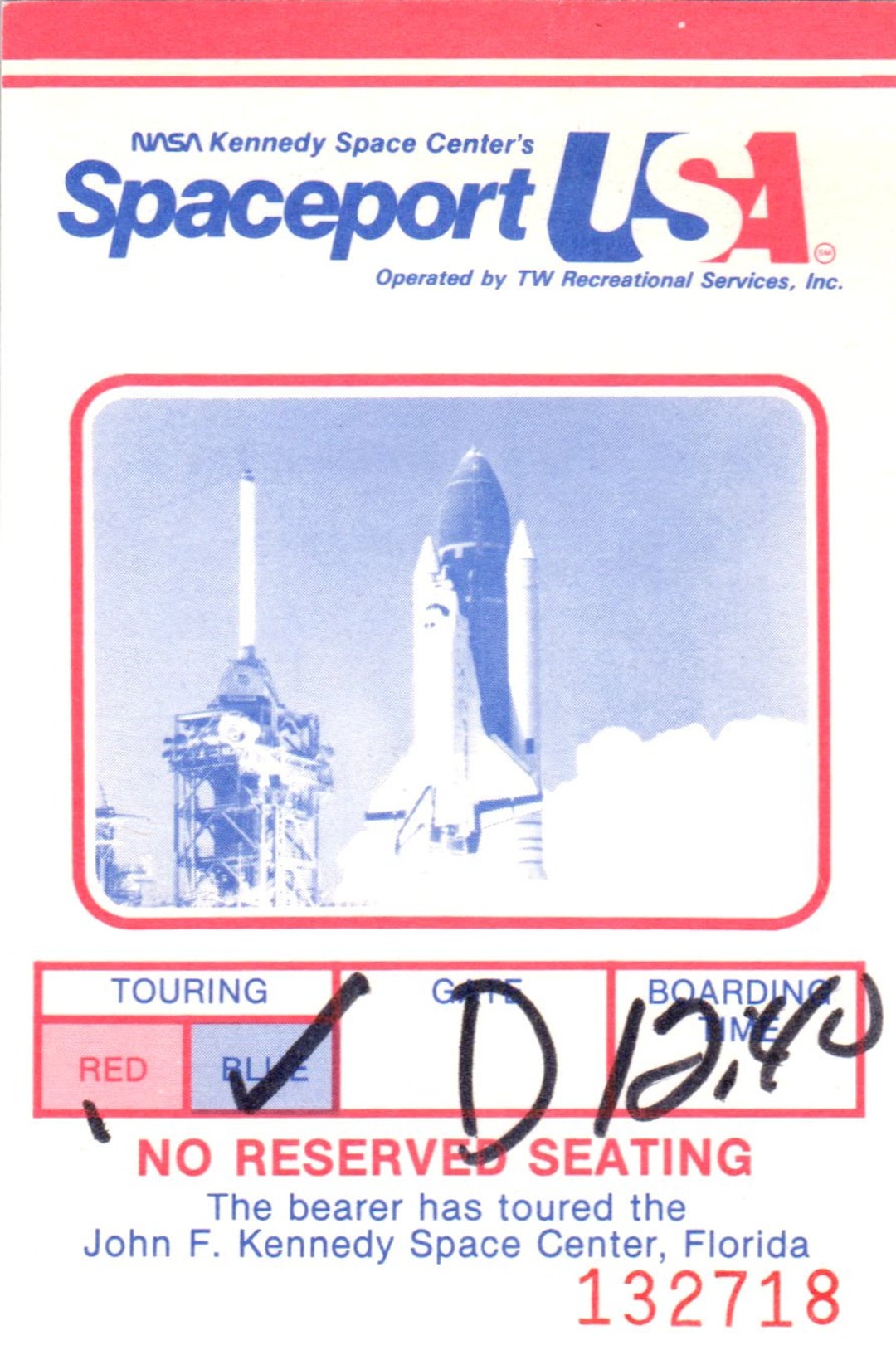 Vintage Nasa Kennedy Space Center Spaceport USA Florida Stub TF4-BA - Etsy