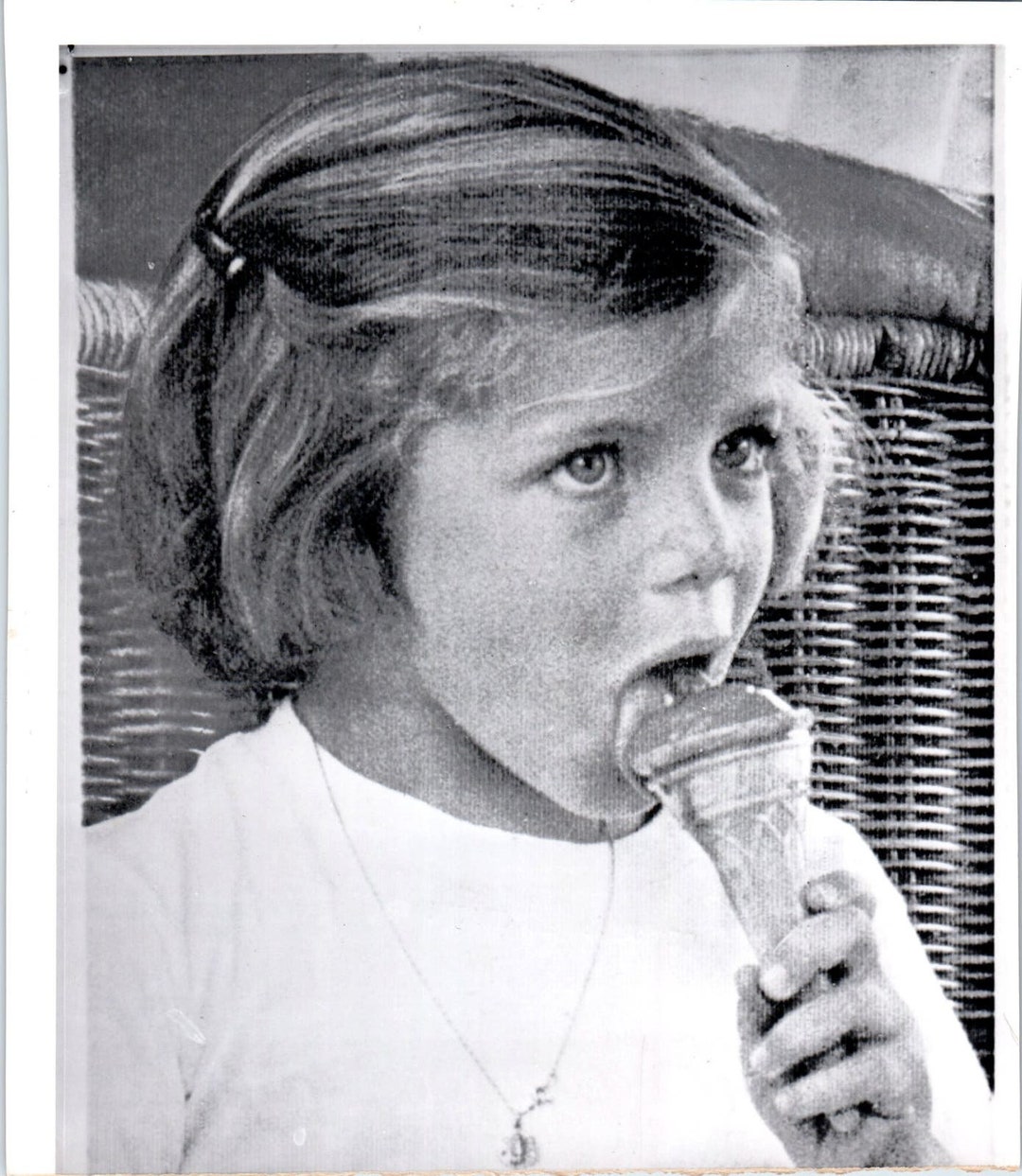 Caroline Kennedy Licks an Ice Cream Cone 1962 6x8 Original Press Photo ...