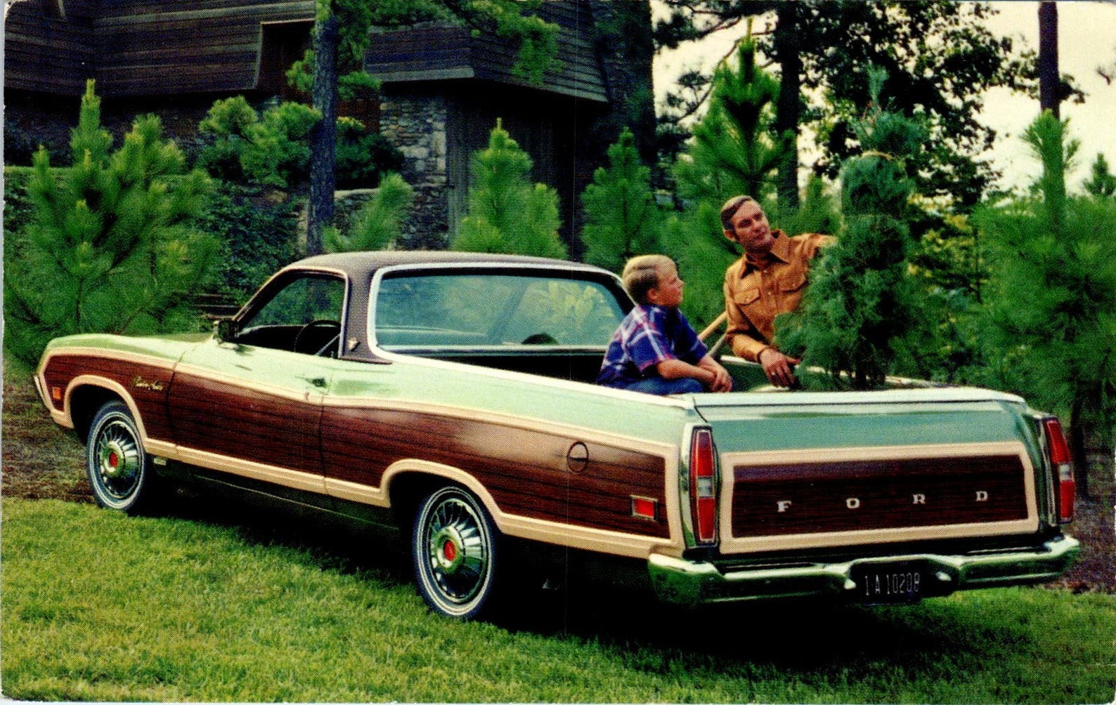 1971 Ford Ranchero Squire Wood Grain Promo Original Postcard PC6 - Etsy