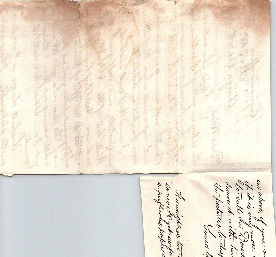 1879 Handwritten Letter Engineer's Office C.B. & Q. RR W.K. Means AF4-1 ...