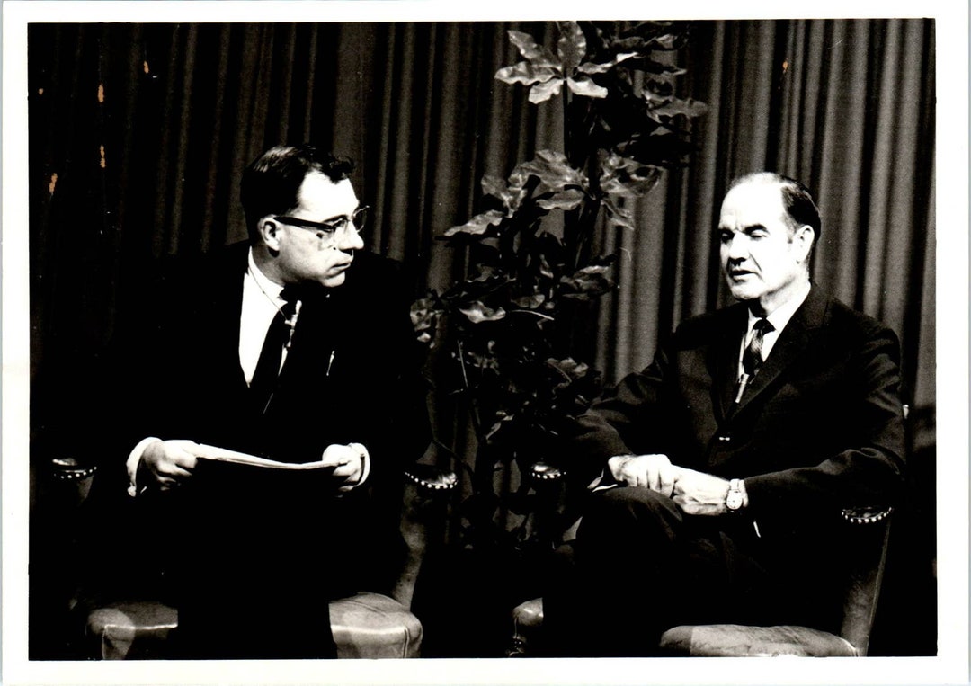 Senator George Mcgovern KELO Interview Harry Savage 1966 Original Photo ...