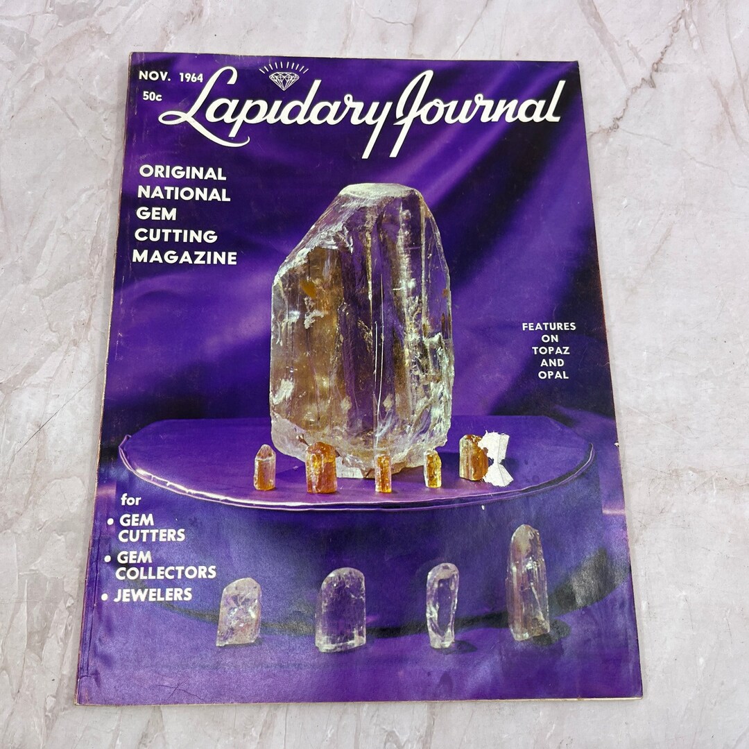 Topaz and Opal Features - Lapidary Journal Magazine - Nov 1964 M22 - Etsy
