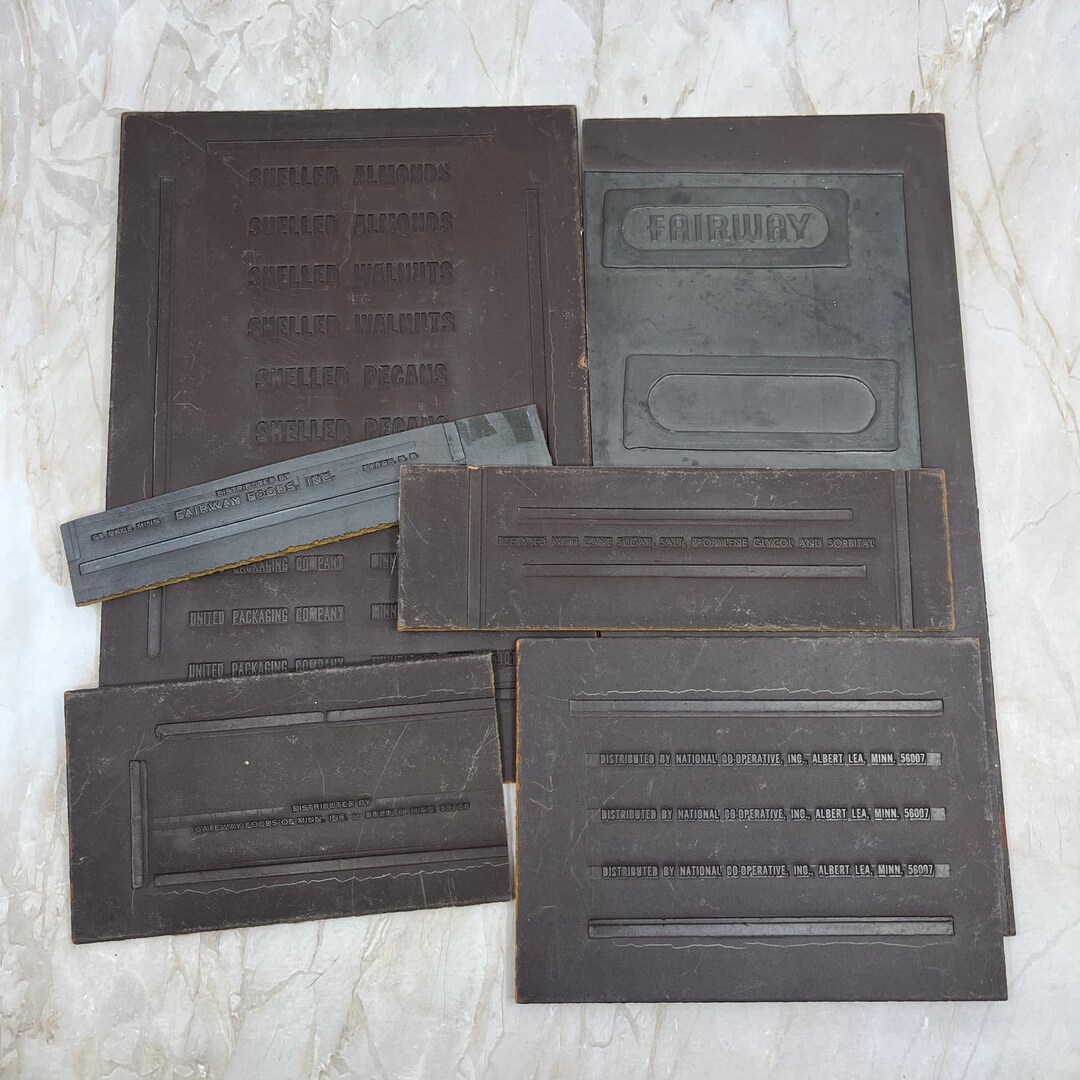 Vtg Newspaper Ad Printing Plate Flong Set of 6 MN Duluth Albert Lea TC9 ...