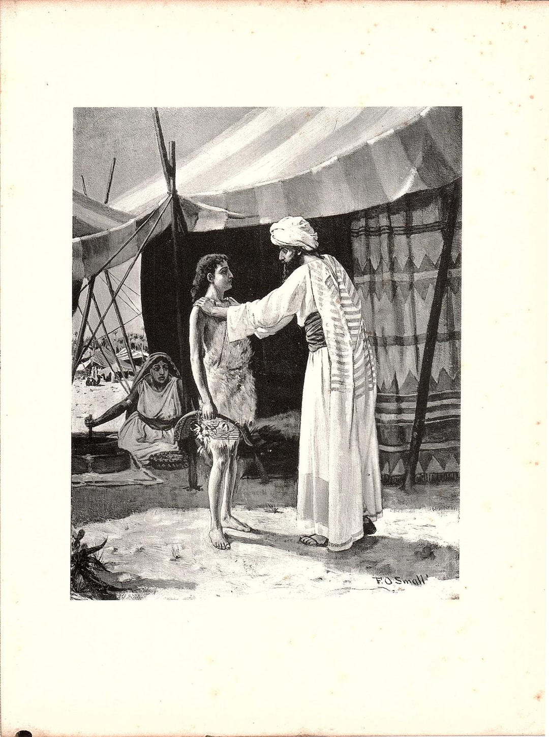 Saul and Young David Frank O. Small Engraving Art Print 9x11 V6 - Etsy
