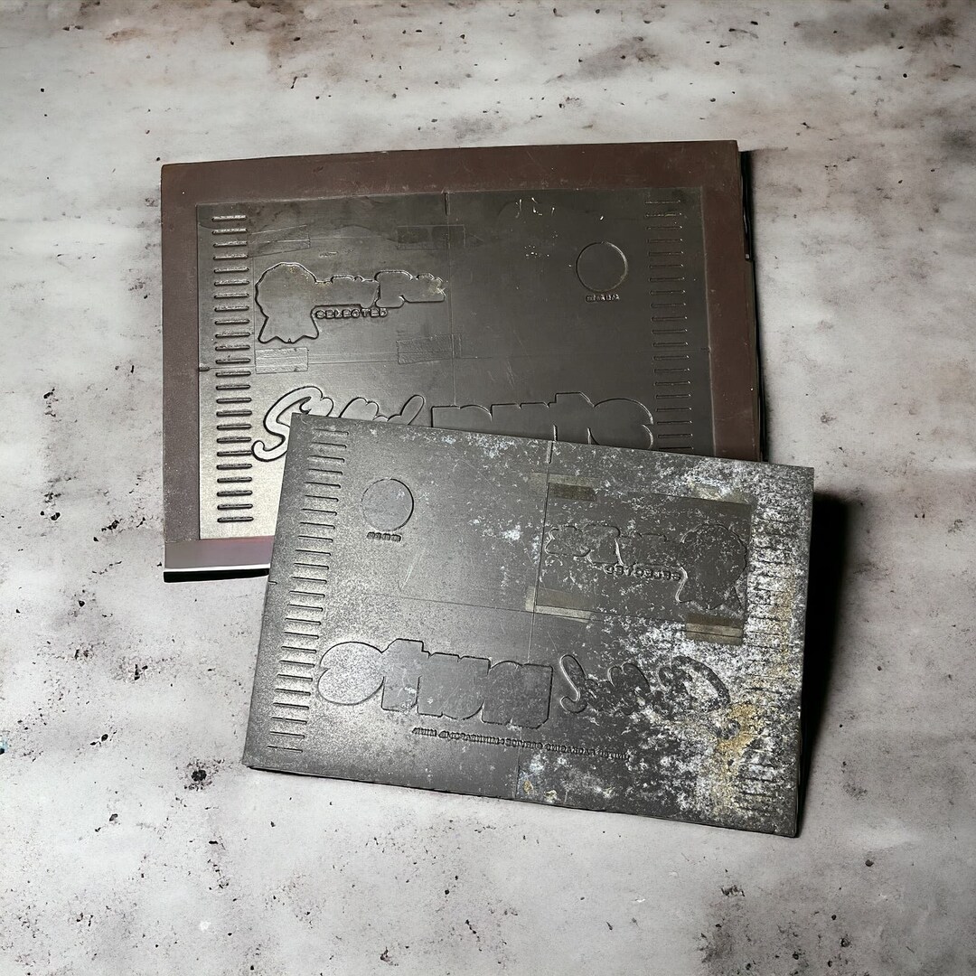 Vintage Newspaper Ad Metal Printing Plate & Flong FAIRWAY Salted Nuts ...