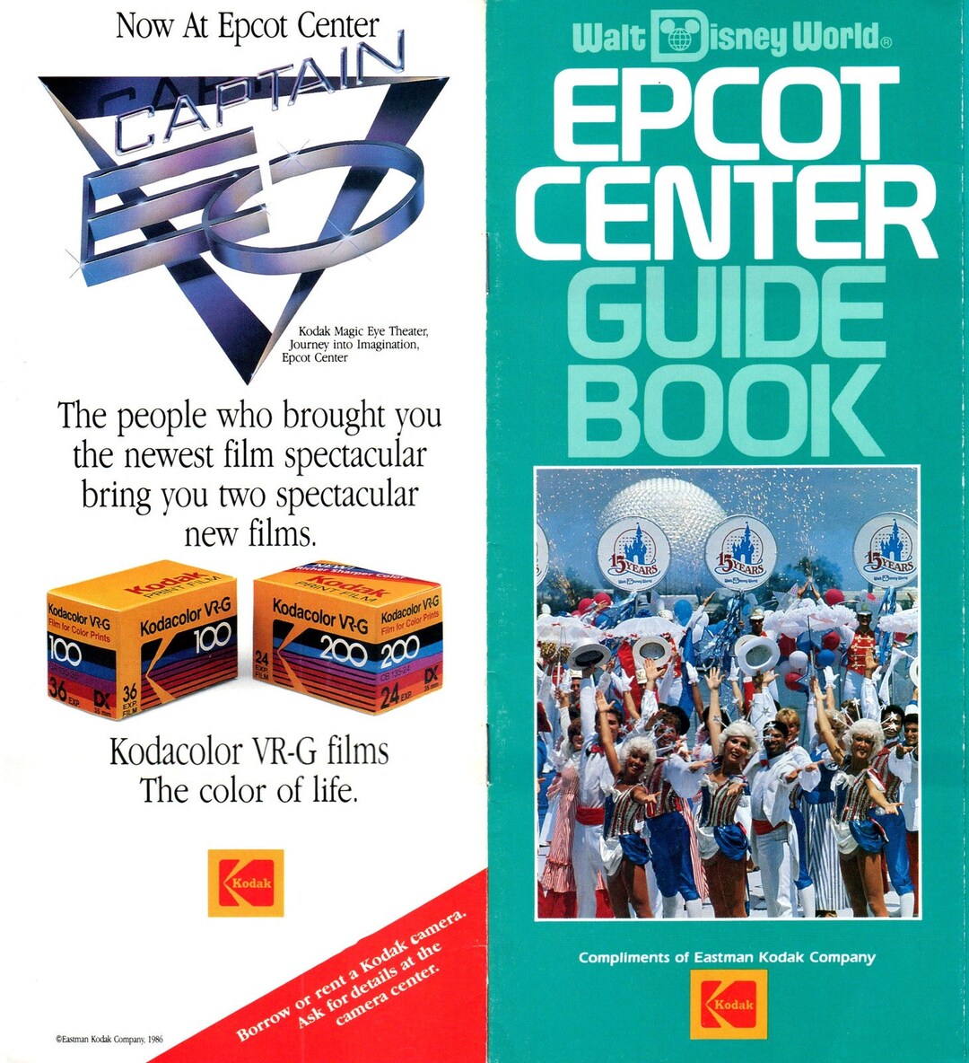 1980s Walt Disney World Epcot Center Guide Book TF4-BA - Etsy