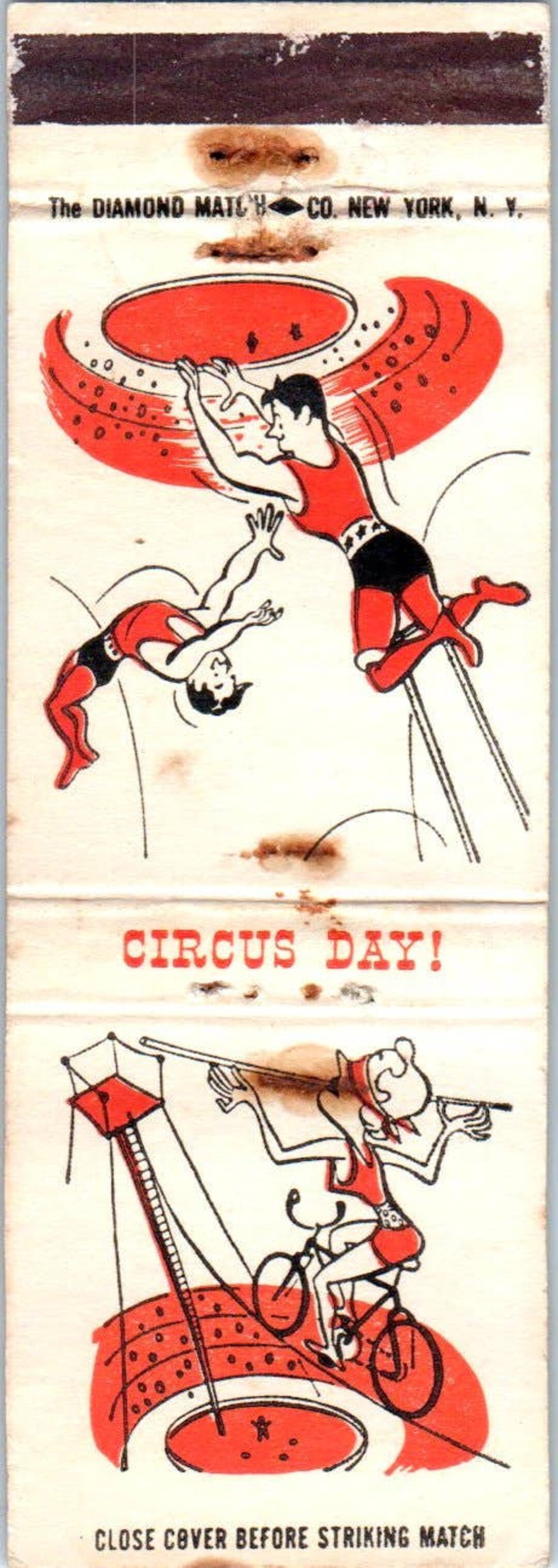 Circus Trapeze High Wire Collectible Advertising Matchbook Cover SA1-M8 ...