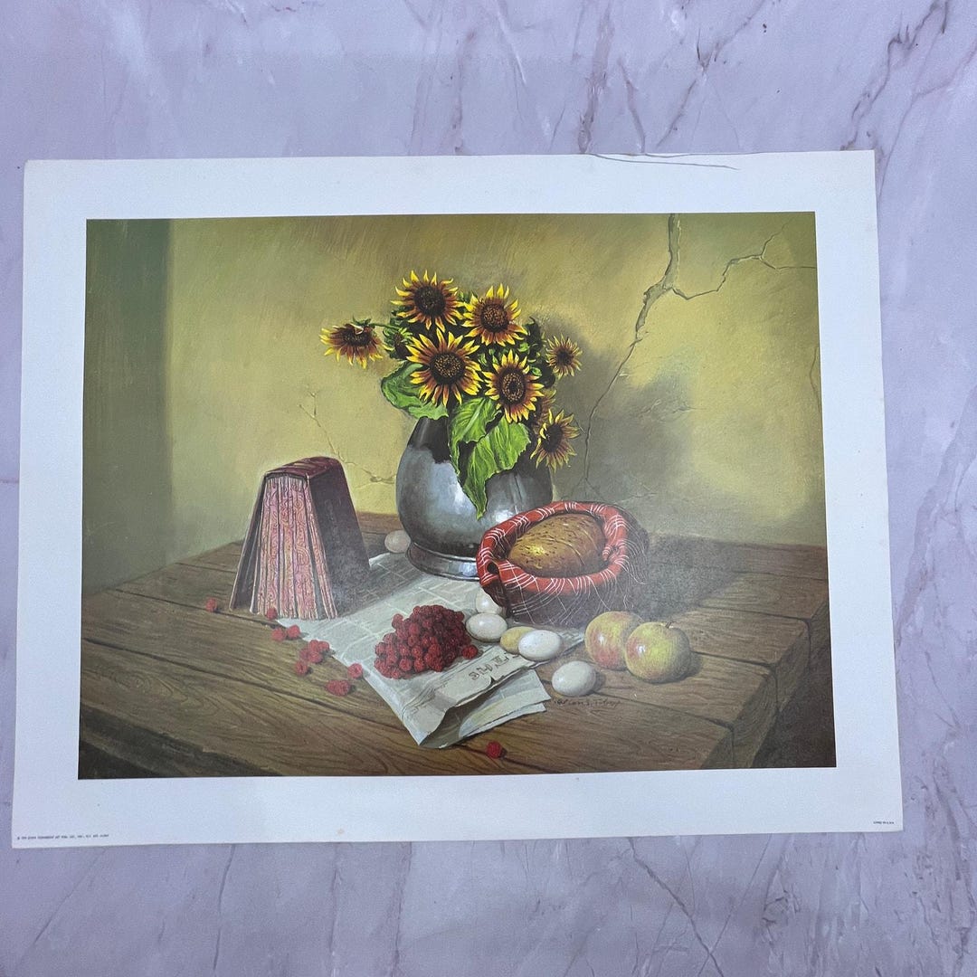 Mod Still Life 1976 Scafa Tornabene Art Co Lithograph 11x14" Art Print ...