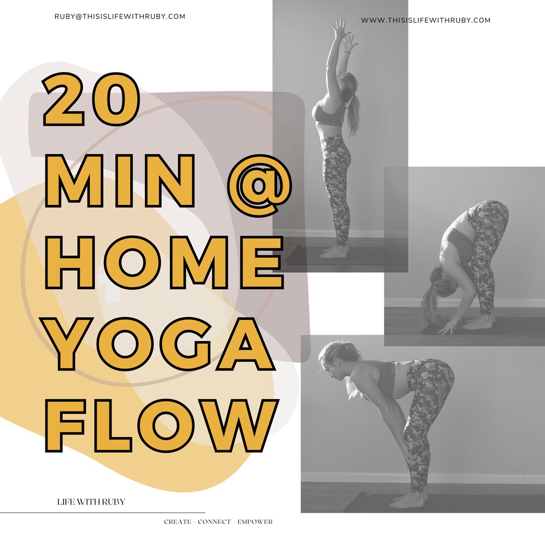 Easy 20 Minute @ Home Yoga Flow - Etsy