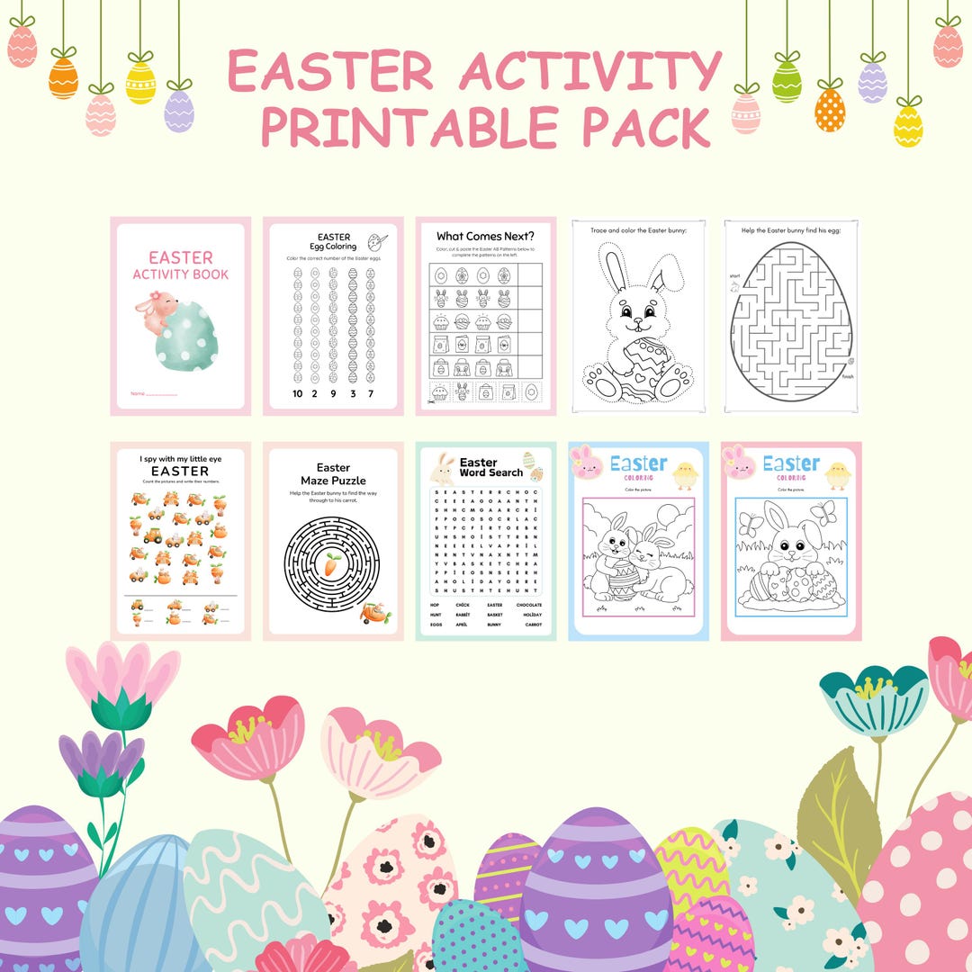 Easter Bundle, Easter Printables, Easter Activity Printable, Easter ...