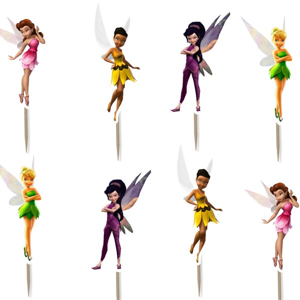 Tinkerbell Cake Toppers - Etsy