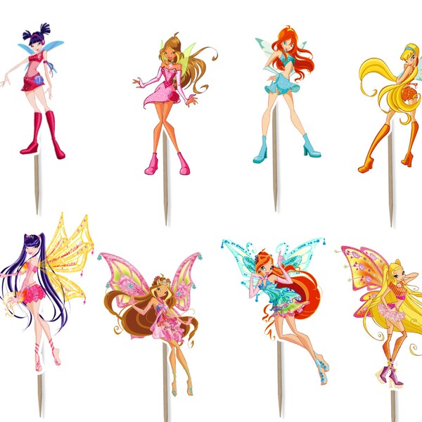 Winx Club Vinyl Stickers - Etsy