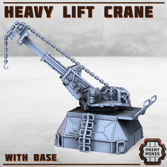 Heavy Lift Crane Wargame Tabletop RPG20 Mm28 Mm32 - Etsy UK