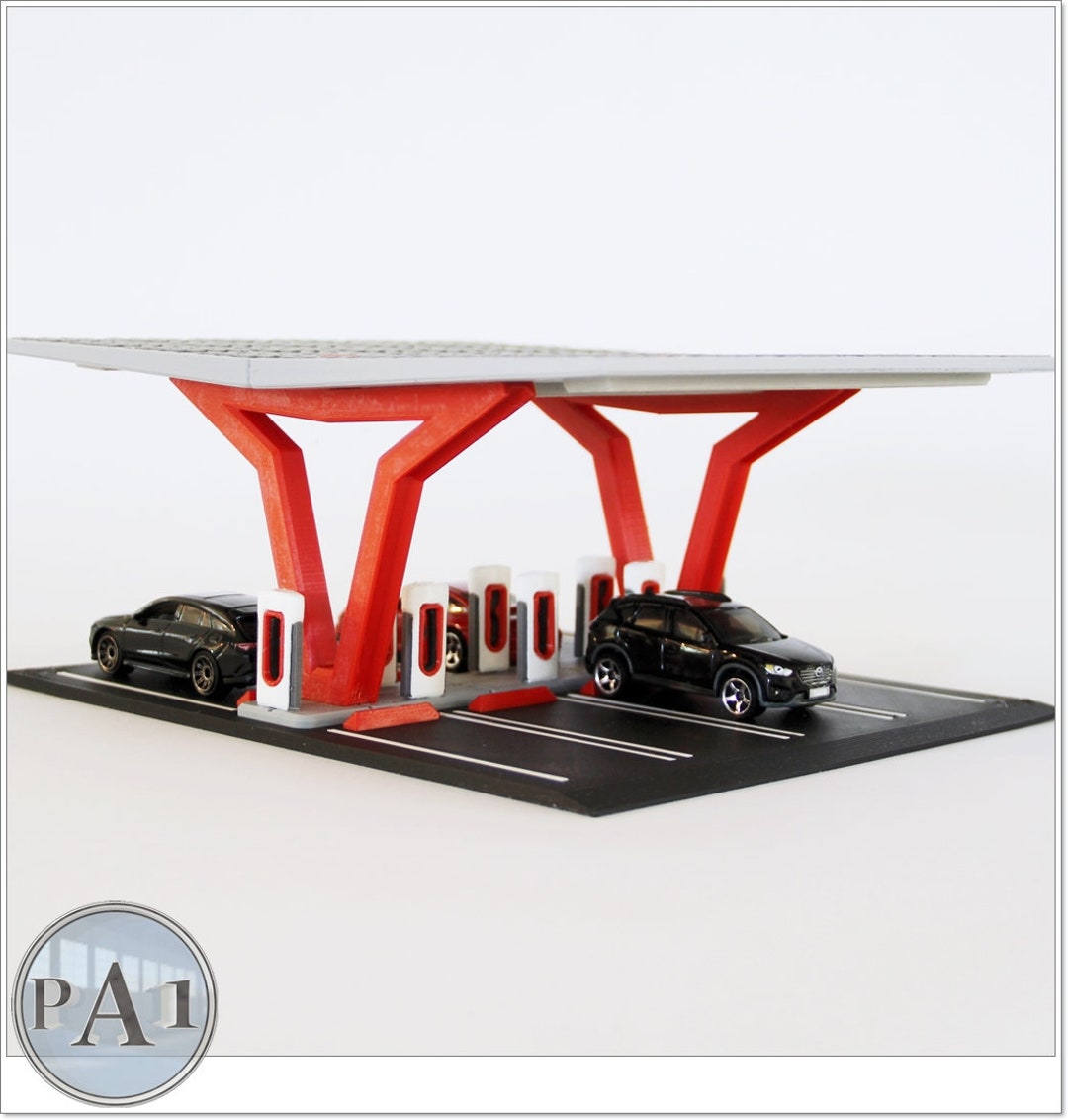 Tesla Charging Station Hotwheels|matchbox|siku|1:64|diorama|diecast ...