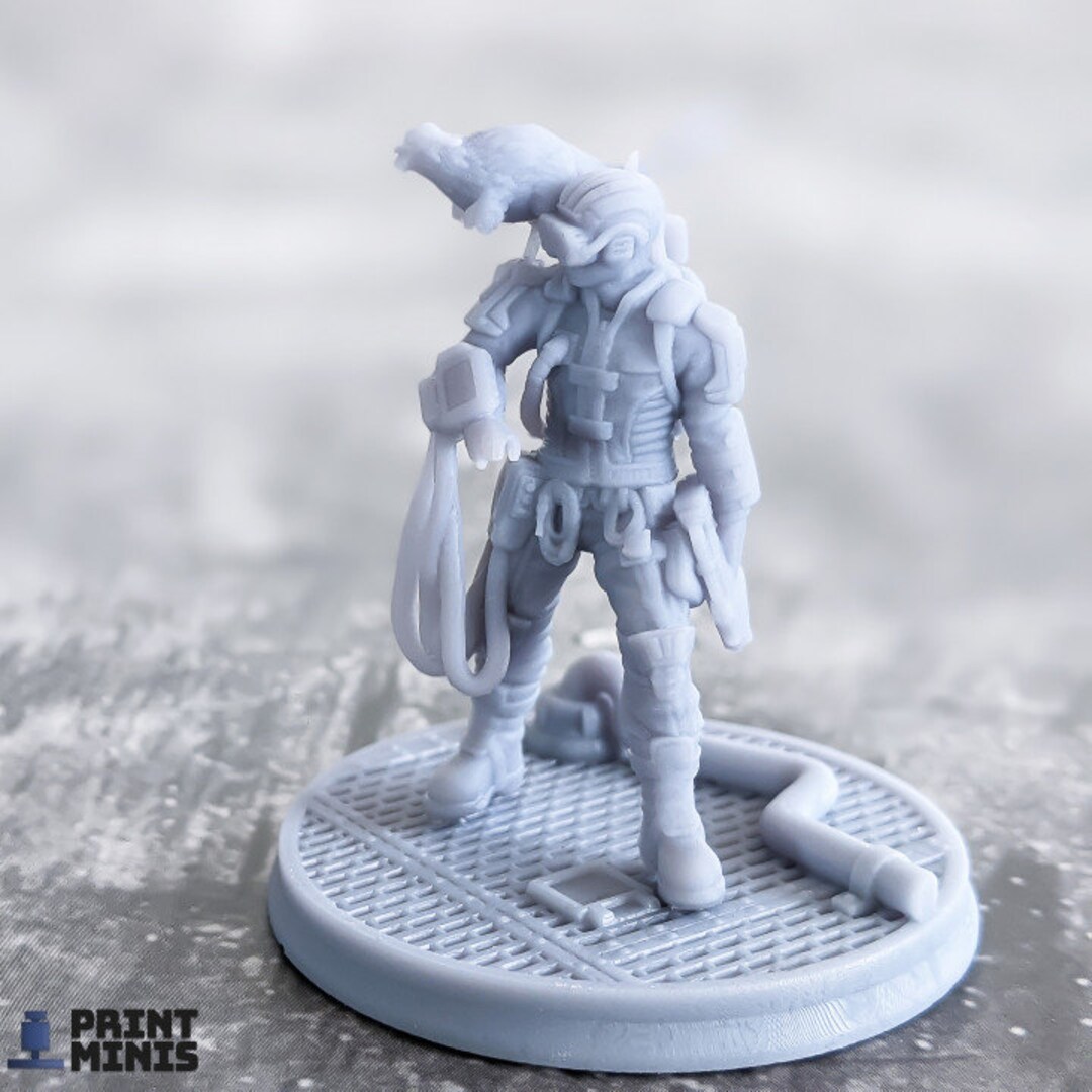 Zenon - Hacker - With and Without Animal |wargame|tabletop|rpg|20 Mm|28 ...