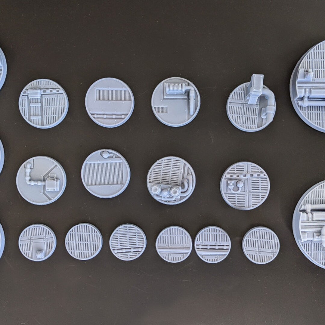 Dieselpunk Scenic Bases |wargame|tabletop|rpg|20 Mm|28 Mm|32 Mm ...