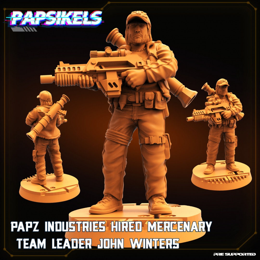 Papz Industries Hired Mercenary Team Leader John Winters |wargame ...