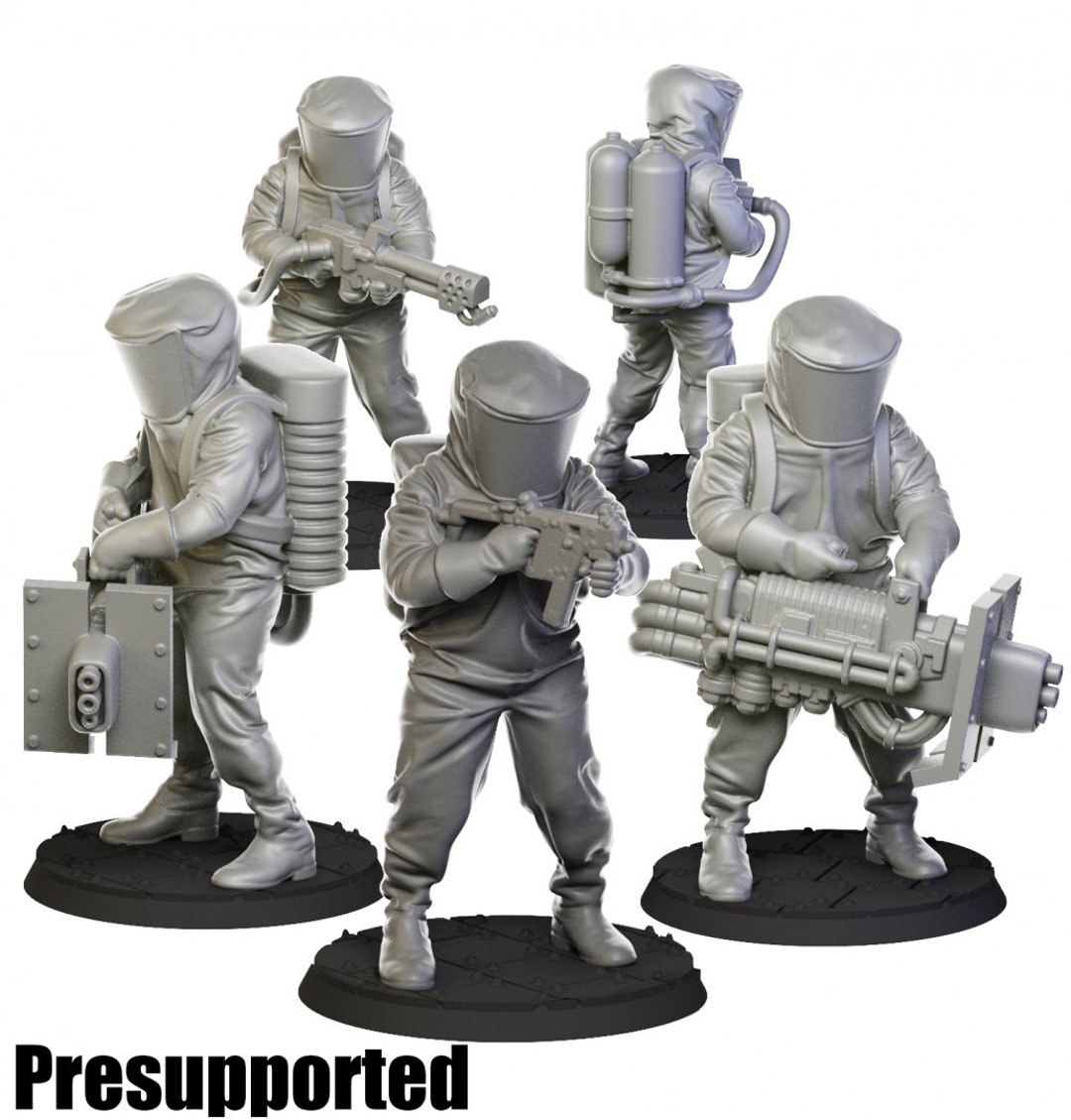 Biohazard Soldiers|6mm Miniature|dnd - Etsy