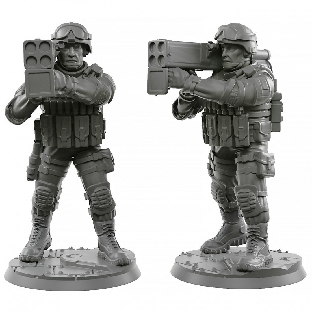 Rocket Launcher Soldier|6 Mm Miniature|dnd - Etsy