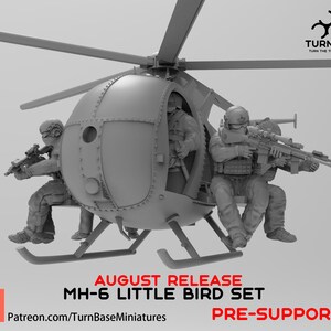 MH6 Helicopter|6 Mm Miniature|dnd - Etsy