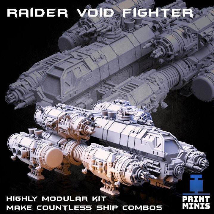 Raider Void Fighter Space Ships - Etsy.de