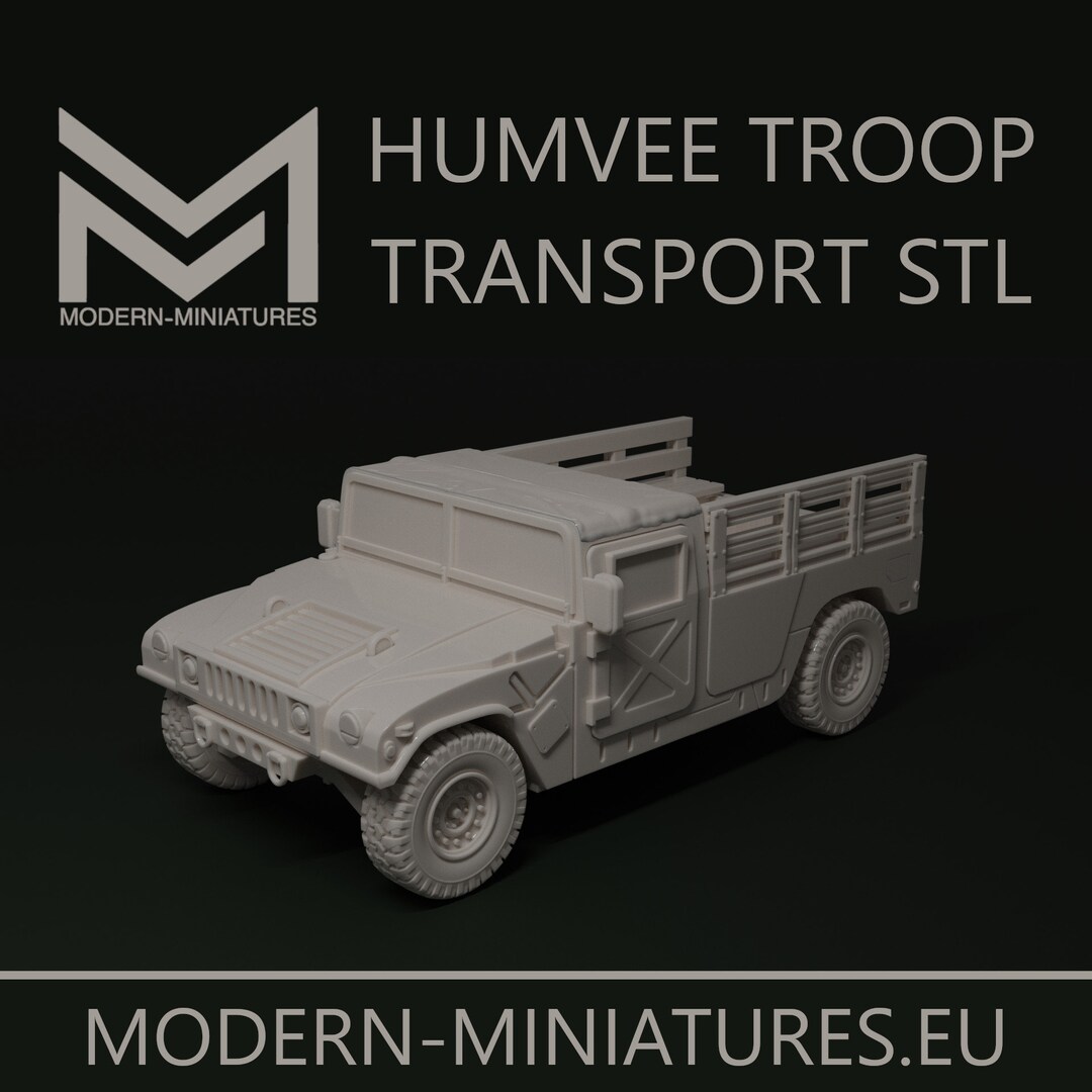 Troop Transport Humvee |wargame|tabletop|rpg|20 Mm|28 Mm|32 Mm ...