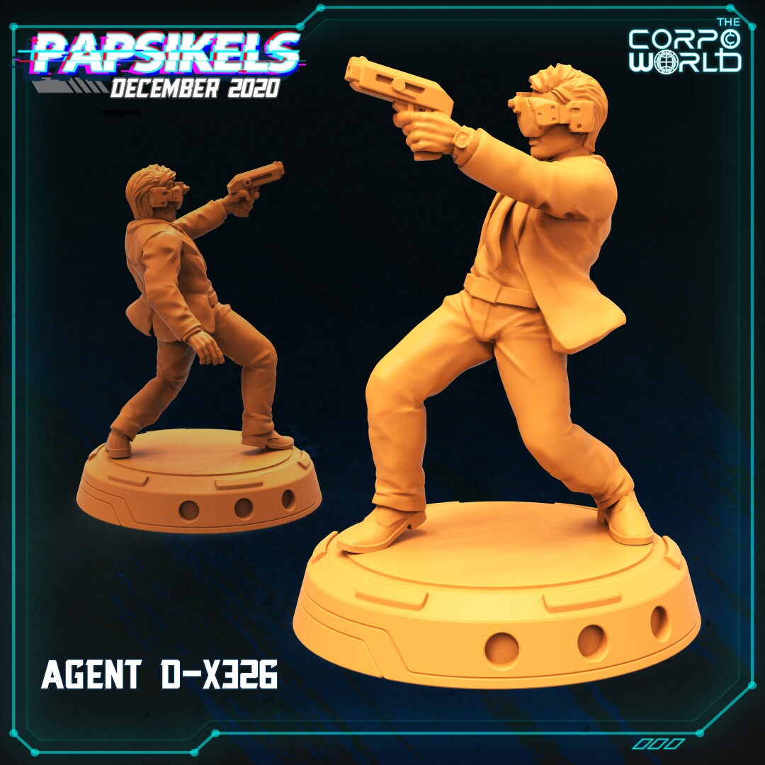 AGENT D-x326|wargame|tabletop|rpg|20 Mm|28 Mm|32 Mm|miniature|scifi ...