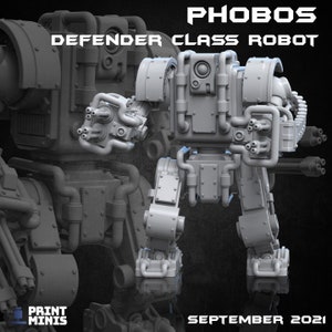 Defender Class Robots |wargame|tabletop|rpg|20 Mm|28 Mm|32 Mm|miniature ...