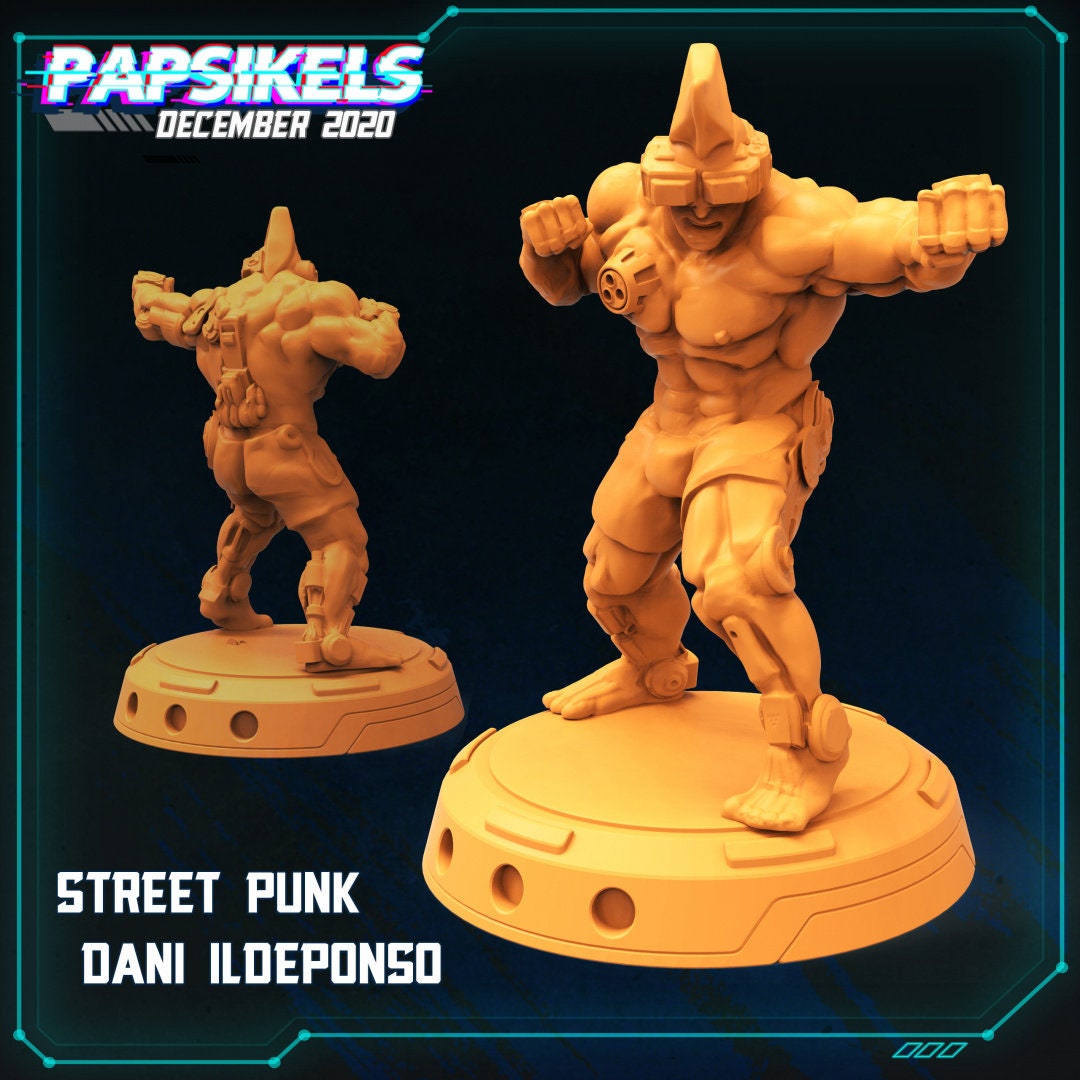 Street Punk Dani Ildeponso |wargame|tabletop|rpg|20 Mm|28 Mm|32 Mm ...