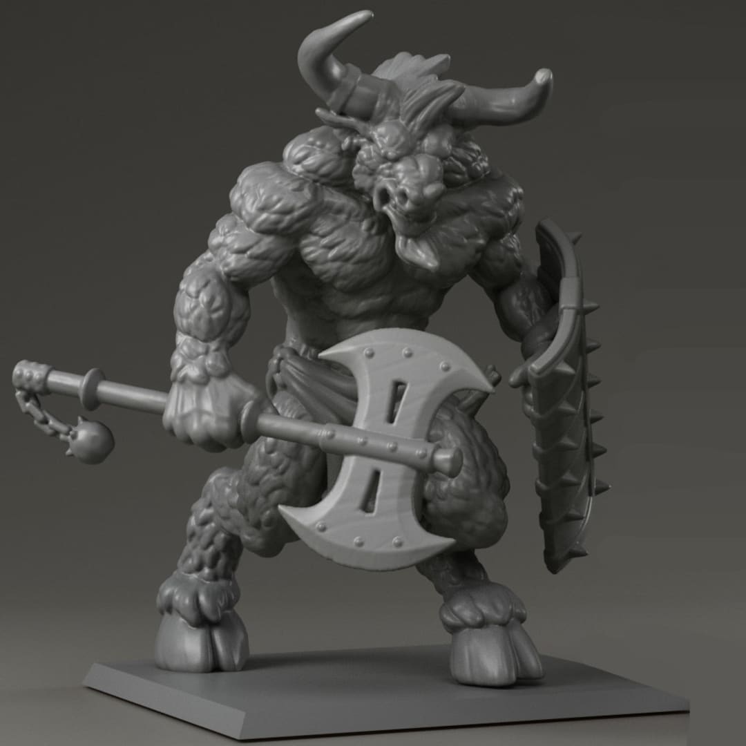 Minotaur|6 Mm Miniature|dnd - Etsy