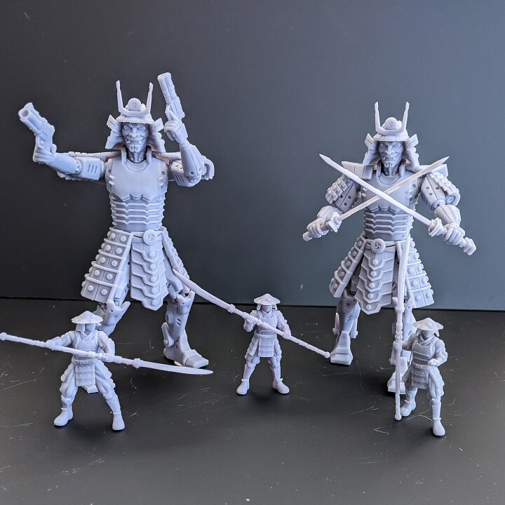 Samurai Combat Robots Wargame Tabletop RPG20 Mm28 Mm32 - Etsy