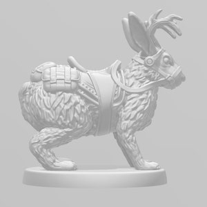 Jackalope-with-base|wargame|tabletop|rpg|20 Mm|28 Mm|32 Mm|miniature ...