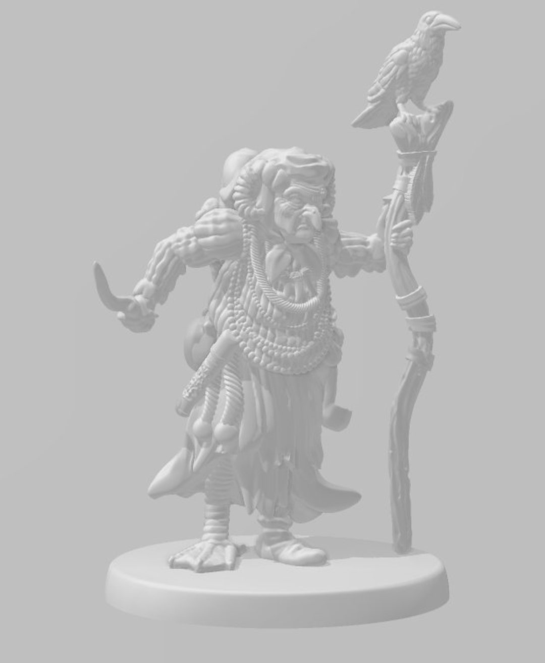 Perchta-witch-28 Mm |wargame|tabletop|rpg|20 Mm|28 Mm|32 Mm|miniature ...