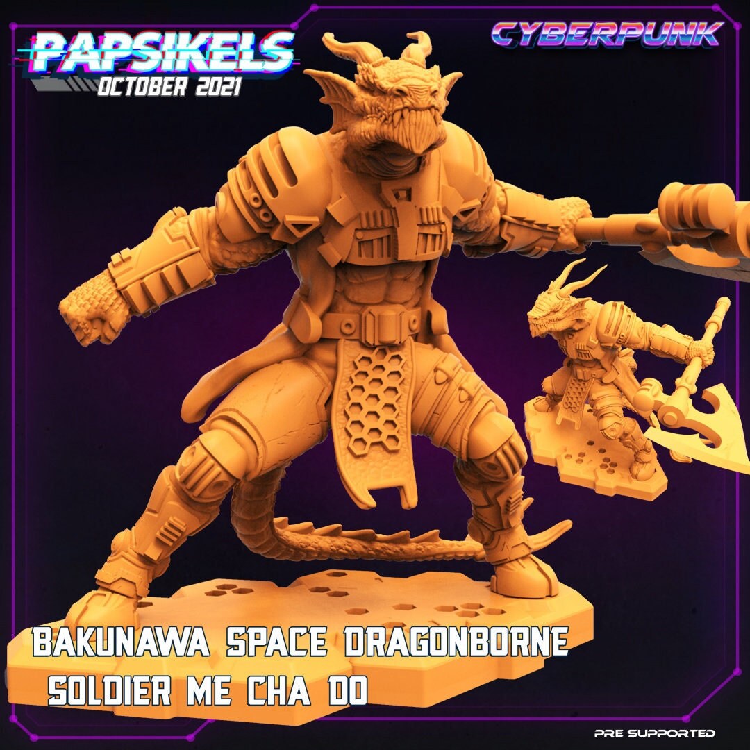 BAKUNAWA SPACE Dragonborne Me Cha Do|wargame|tabletop|rpg|20 Mm|28 Mm ...