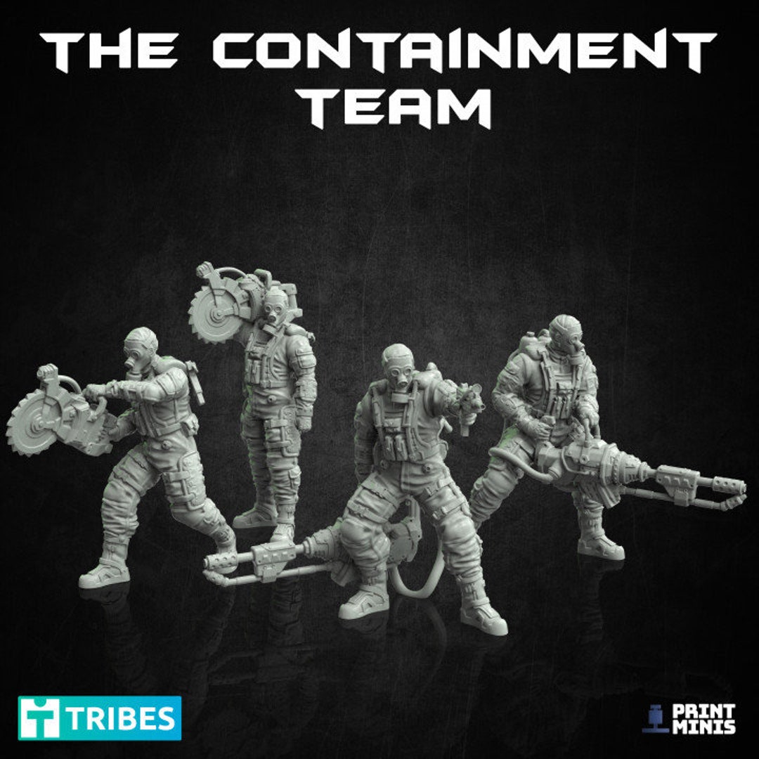 The Containment Team Troops |wargame|tabletop|rpg|20 Mm|28 Mm|32 Mm ...