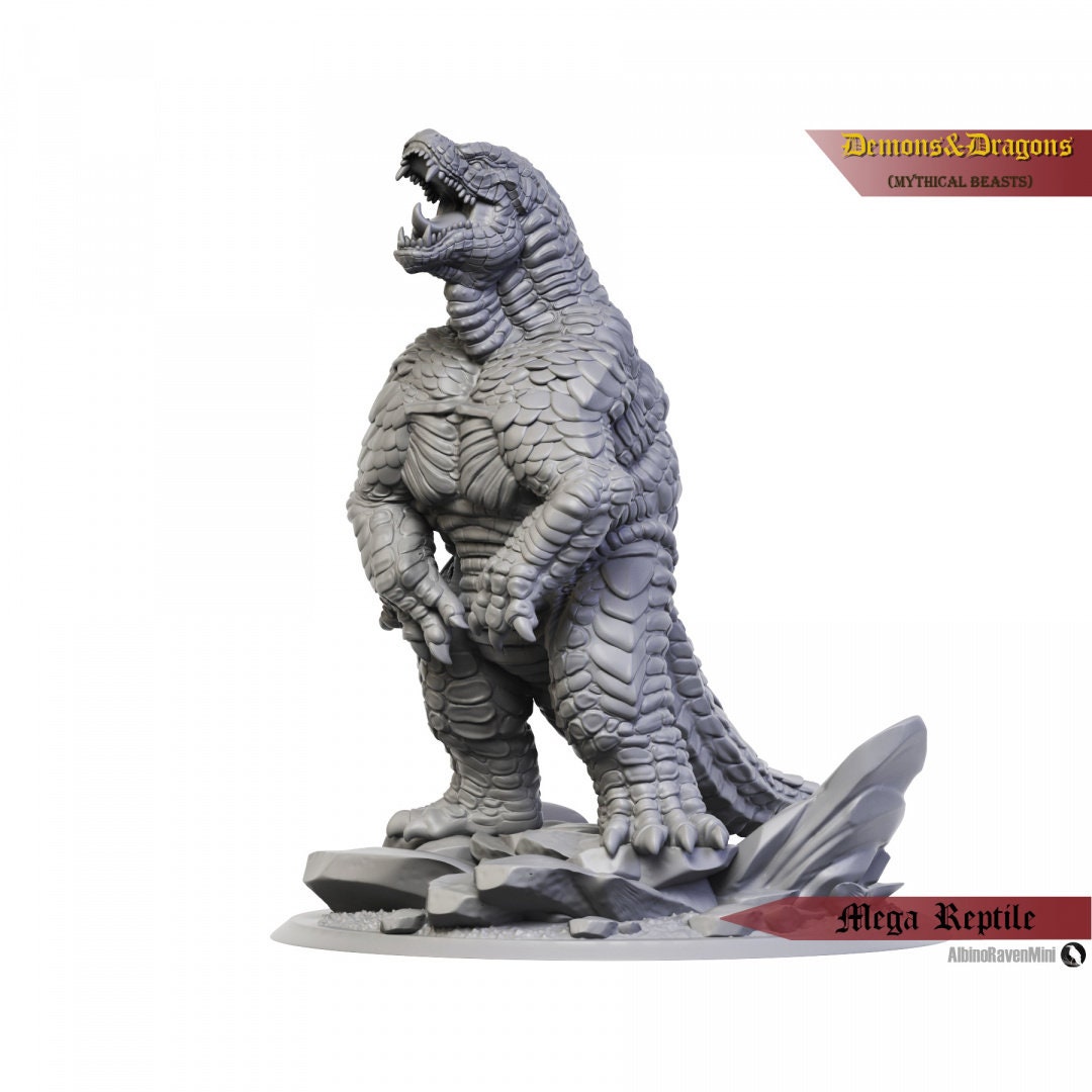 Giant Reptile Godzilla |wargame|tabletop|rpg|20 Mm|28 Mm|32 Mm ...