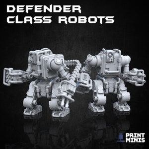 Defender Class Robots |wargame|tabletop|rpg|20 Mm|28 Mm|32 Mm|miniature ...