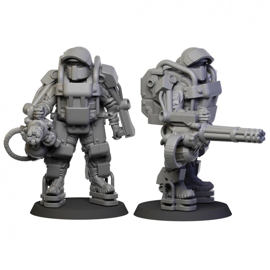 Exo Suit Soldier wargametabletoprpg20 Mm28 Mm32 ...