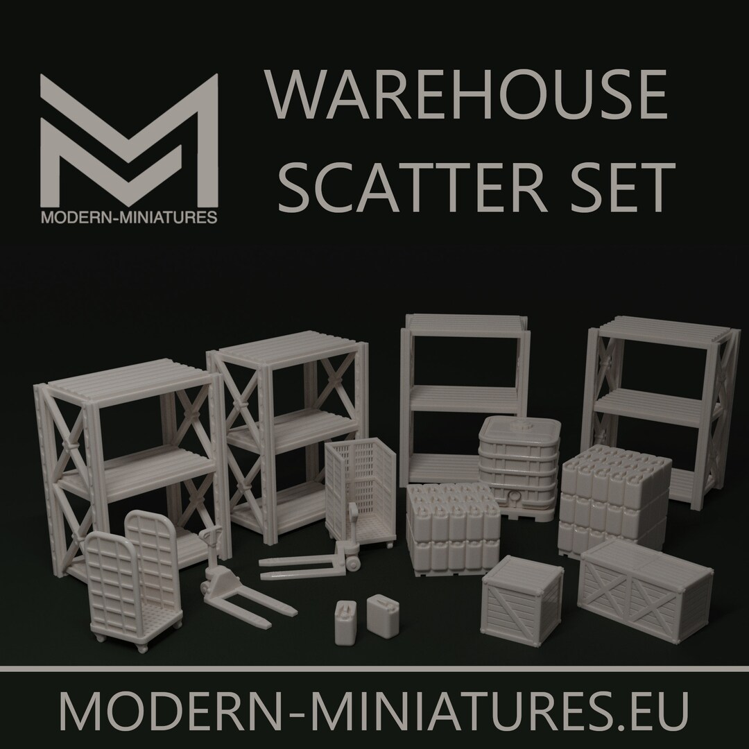 Warehouse Addons |wargame|tabletop|rpg|20 Mm|28 Mm|32 Mm|miniature ...