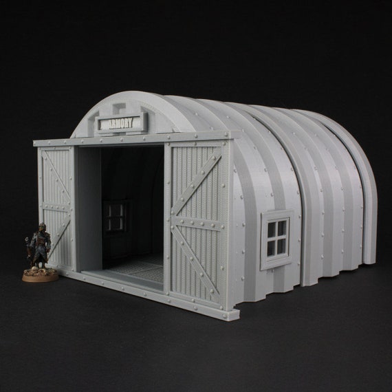 Prefab Hangar Wargame Tabletop RPG20 Mm28 Mm32 - Etsy