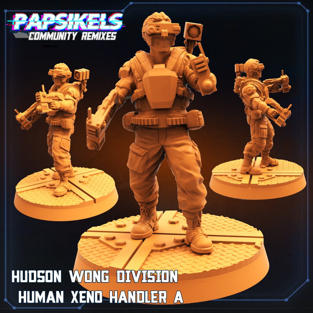 Human Xeno Brood_handler A|papsikels|wargame|tabletop|rpg|20 Mm|28 Mm ...